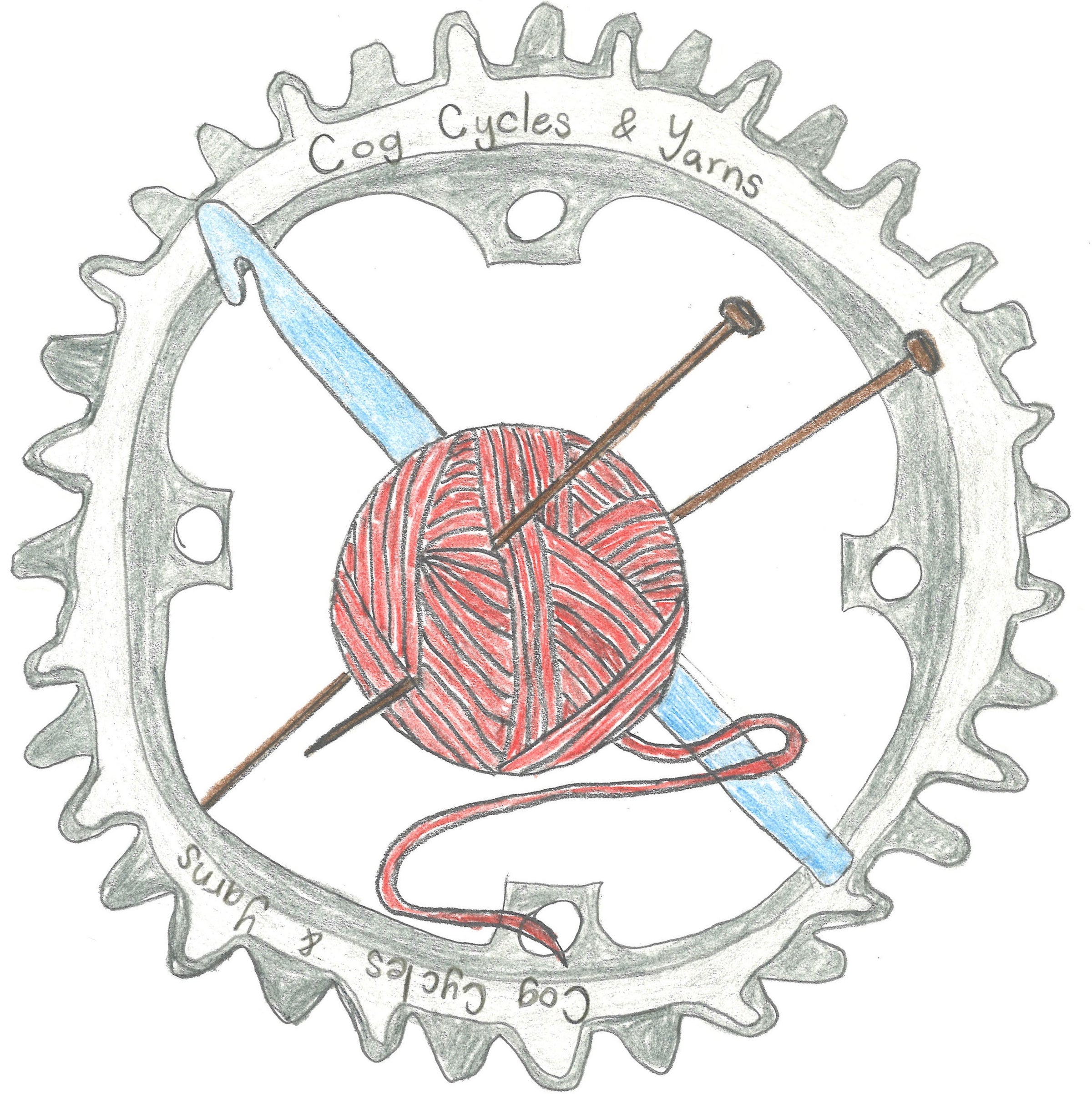 Cog Cycles and Yarns logo
